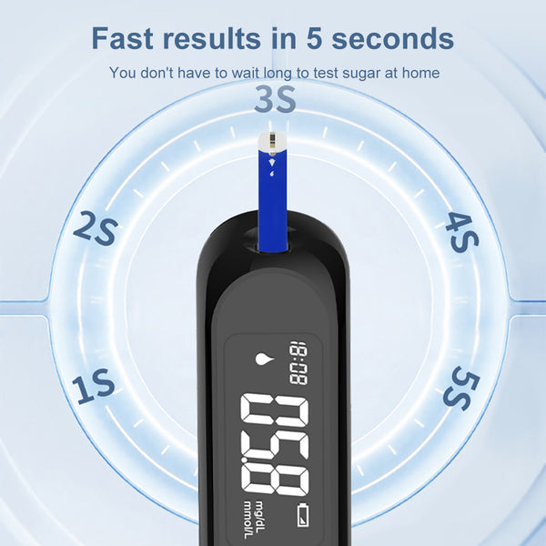 Insmart G-520 Blood Glucose Monitor Kit, 100 Glucometer Papers, 100 La ...